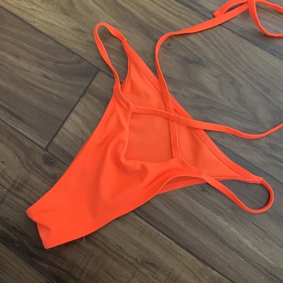 Swim | Bikini Bright Orange Cheeky Bottoms | Poshmark